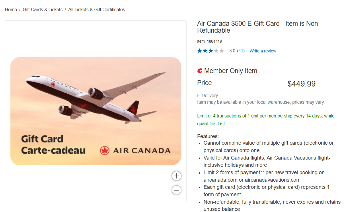 10% off Costco AC gift card is back (Jun 2025) - Page 5 - FlyerTalk Forums