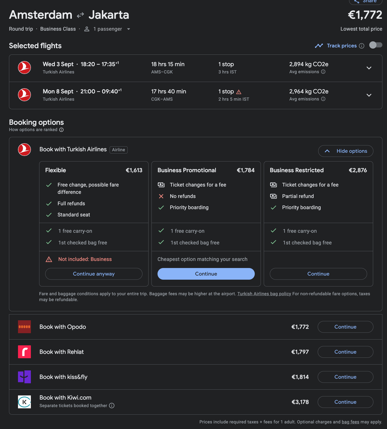 TK AMS-CGK Business Roundtip - 1784€ Promo Fare - Page 4 - FlyerTalk Forums