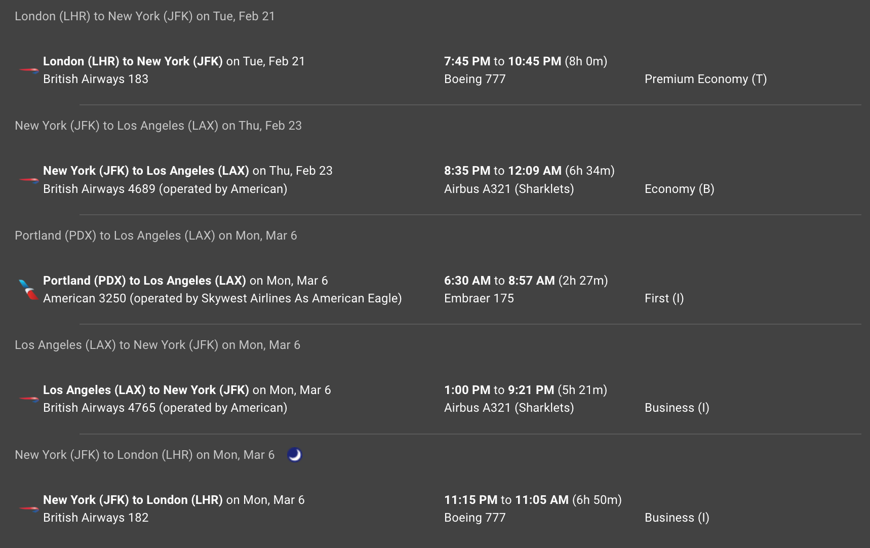 BAH & Codeshares - FlyerTalk Forums