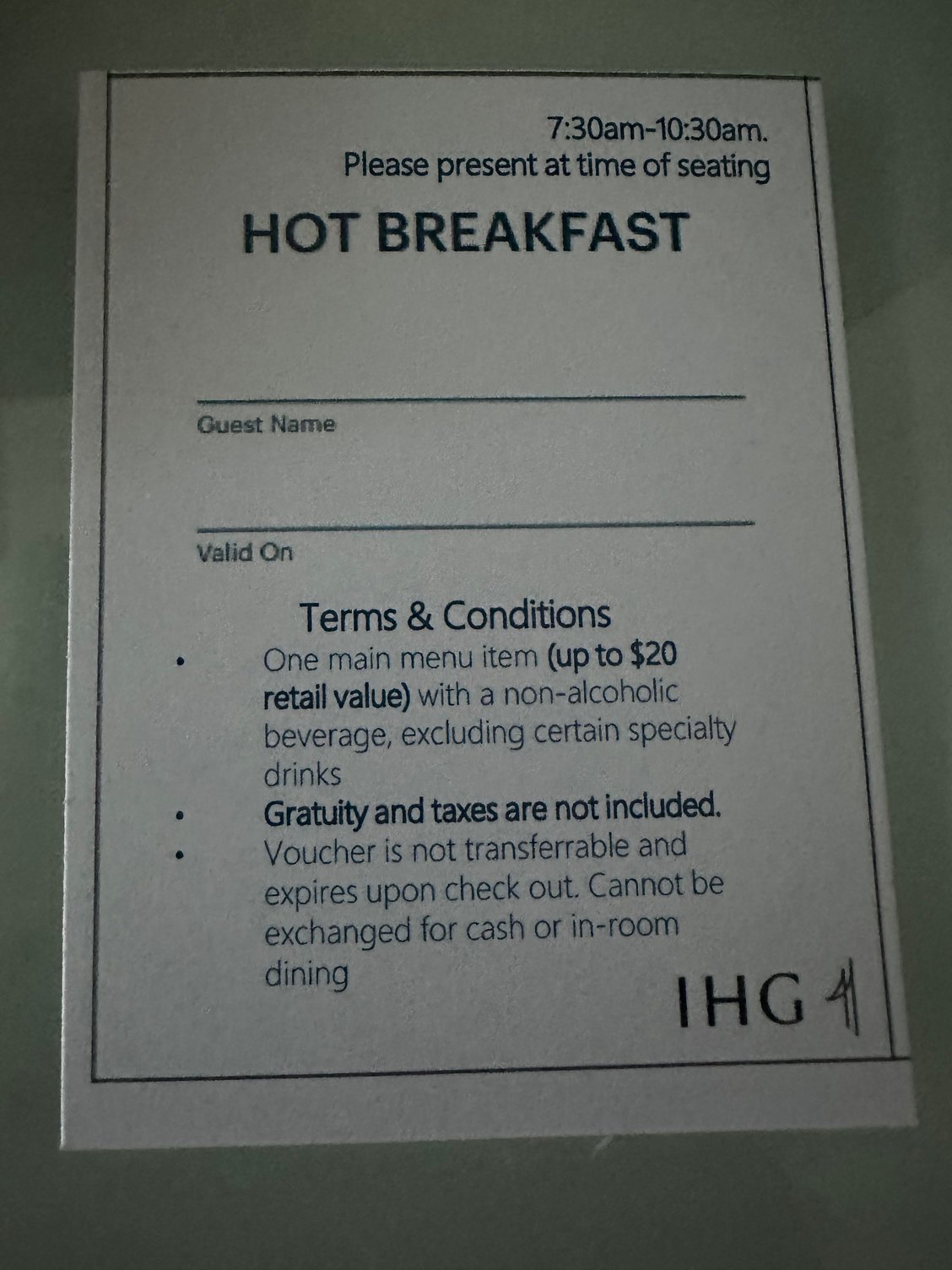 Diamond Breakfast Amenity Discussion - Page 11 - FlyerTalk Forums