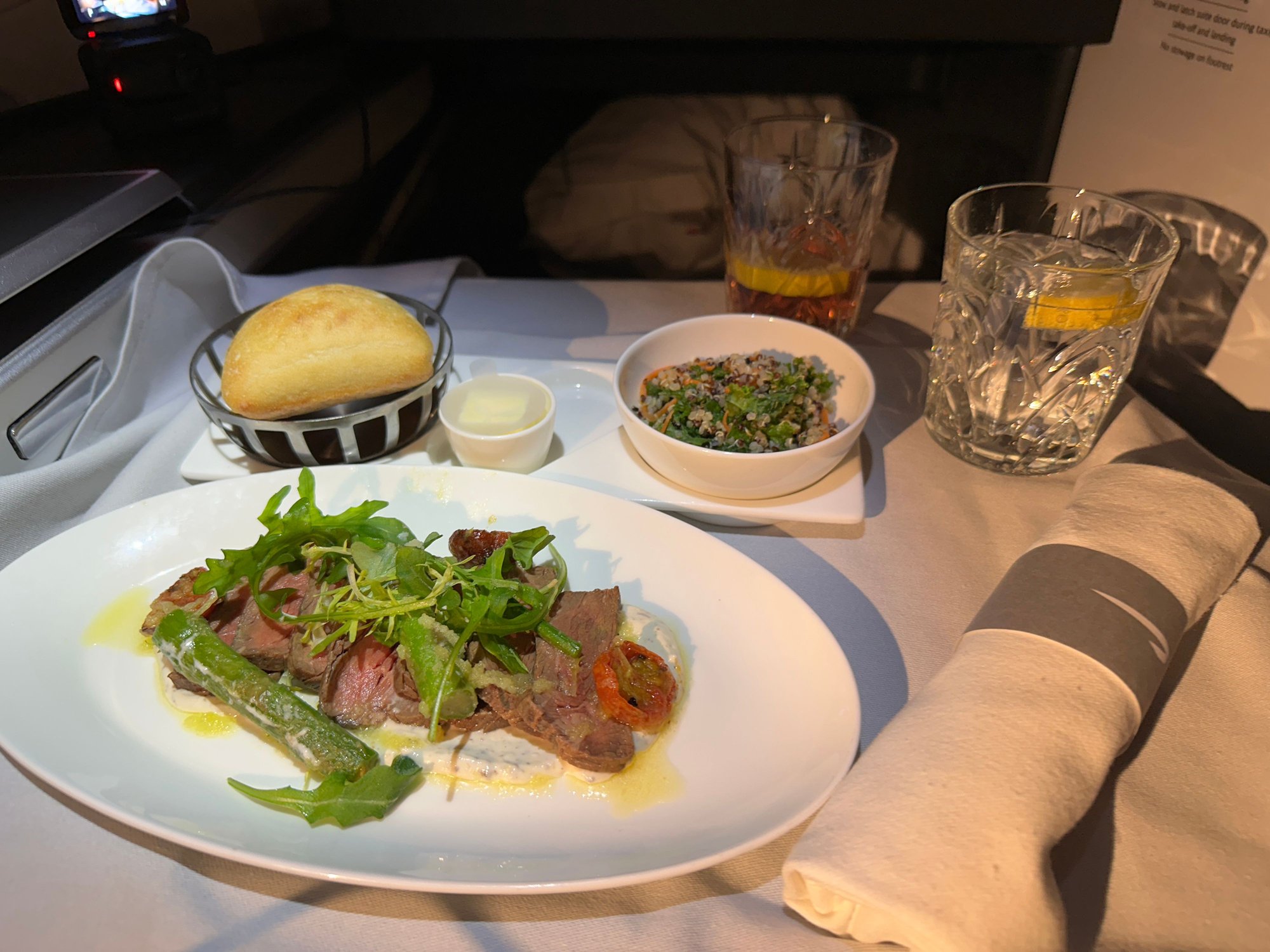 Mid-flight Upgrade from BA Club world to First on a new B787-10 ...