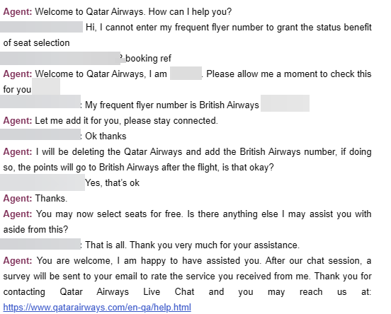 Adding Frequent Flyer Numbers to QR bookings - Page 8 - FlyerTalk Forums