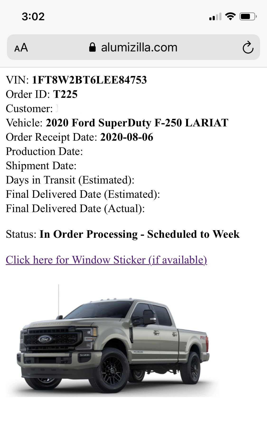2020 Ford Super Duty Order Tracking. Please no off topic - Page 110 ...