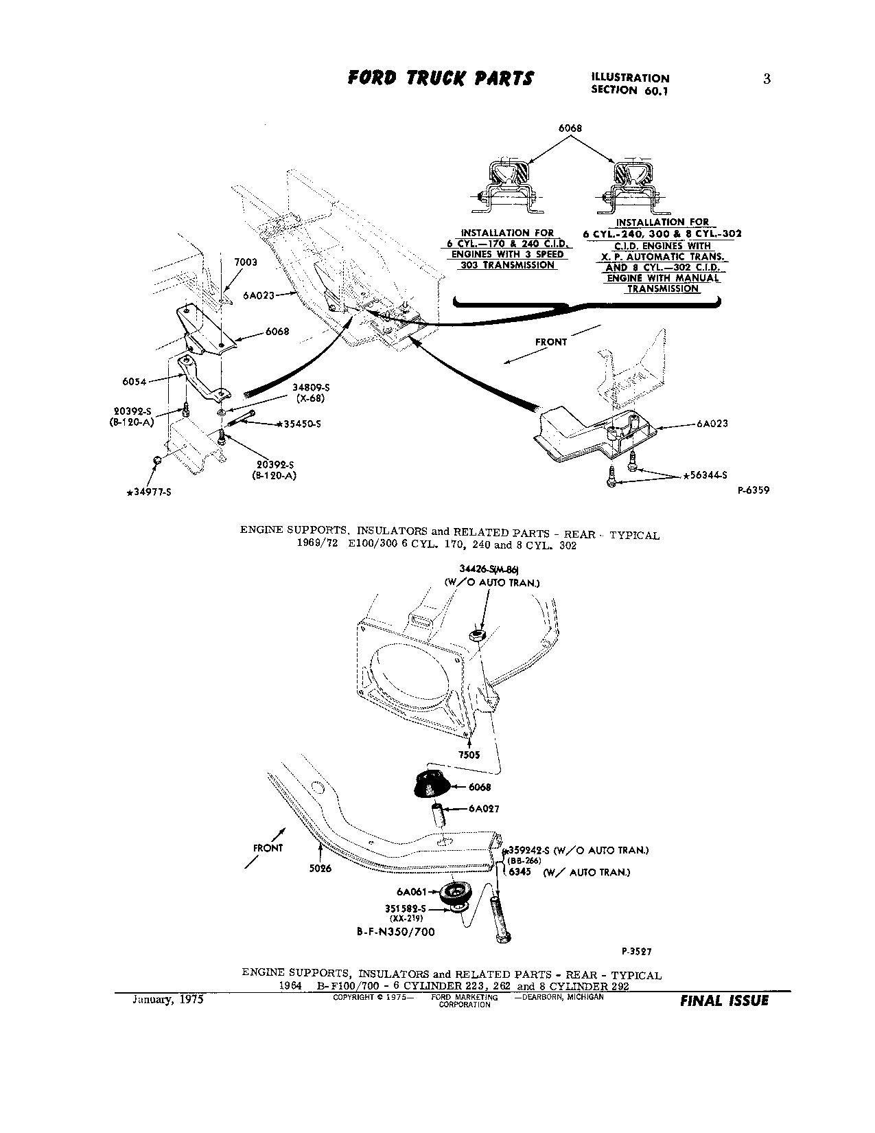 1964 f100 rwd 223 motor mounts - Ford Truck Enthusiasts Forums