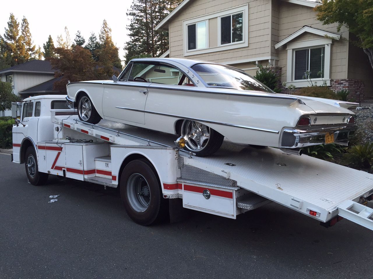 C800 Fire truck to car hauler conversion is complete - Ford Truck ...