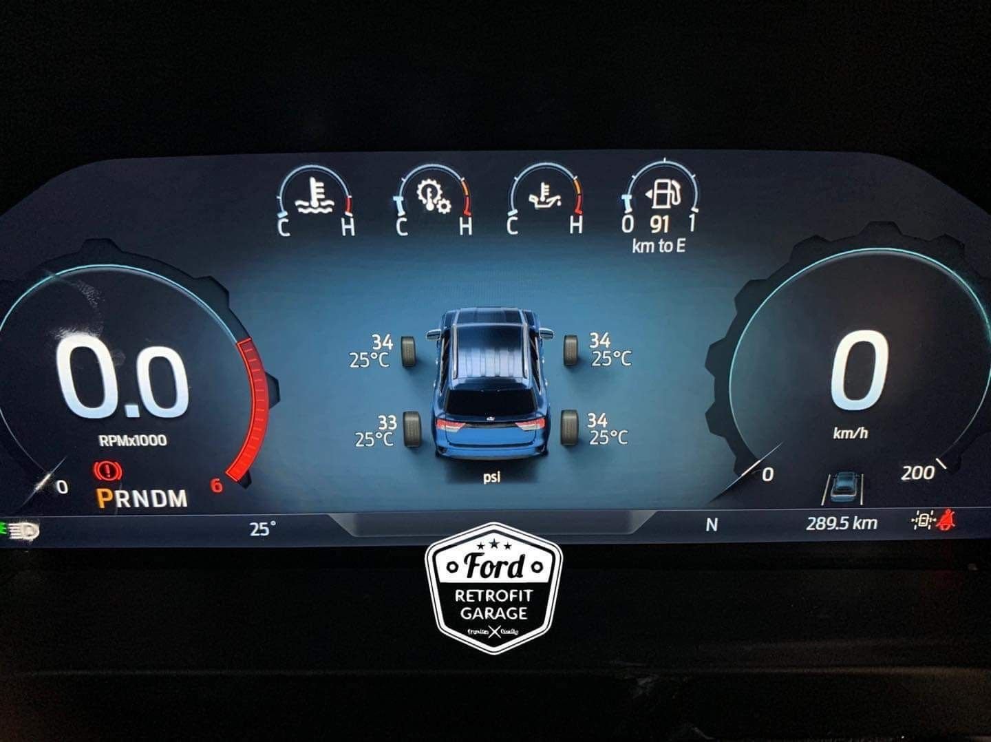display tire pressure temperature on main screen - Ford Truck ...