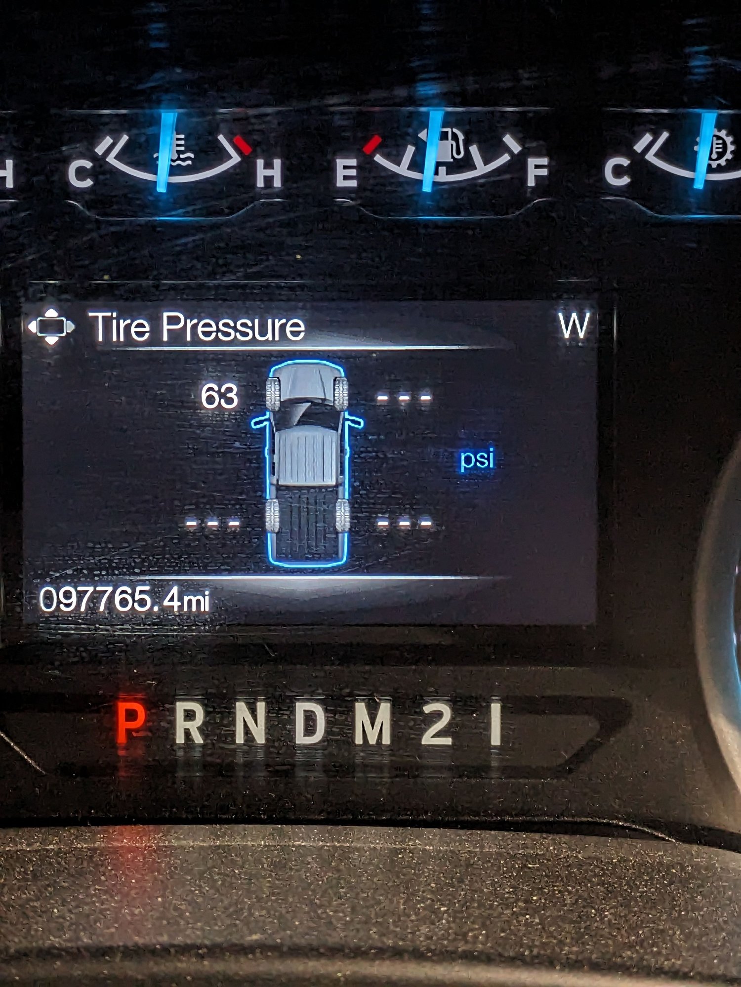 F250 Tire Pressure Sensor Fault