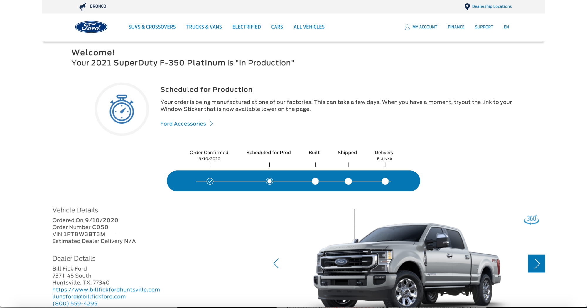 2021 Ford Super Duty Order Tracking Thread. Please NO Off Topic - Page ...