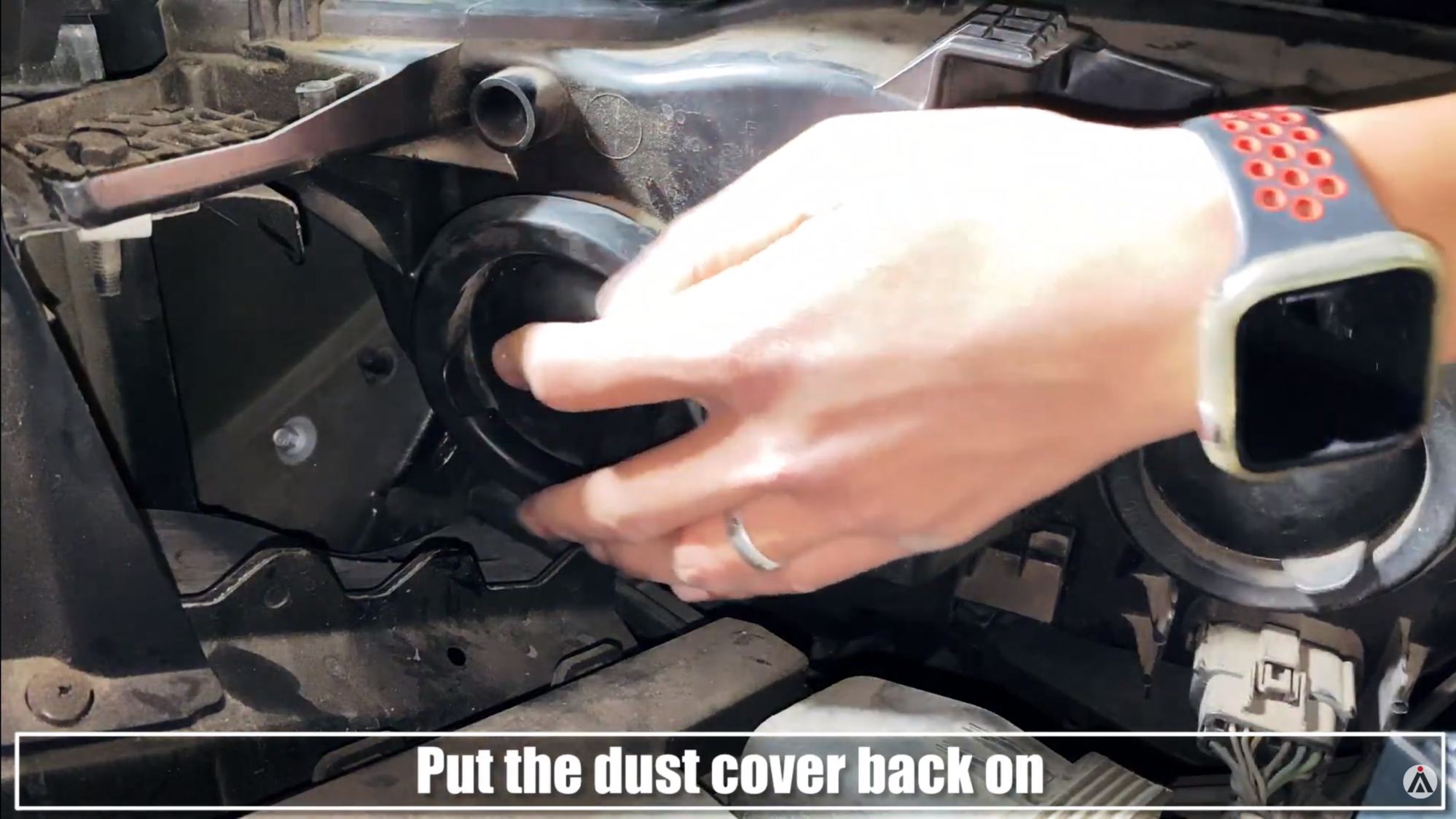 LASFIT H11 LED headlight low beam bulbs install on Ford Edge 2015-2018 ...