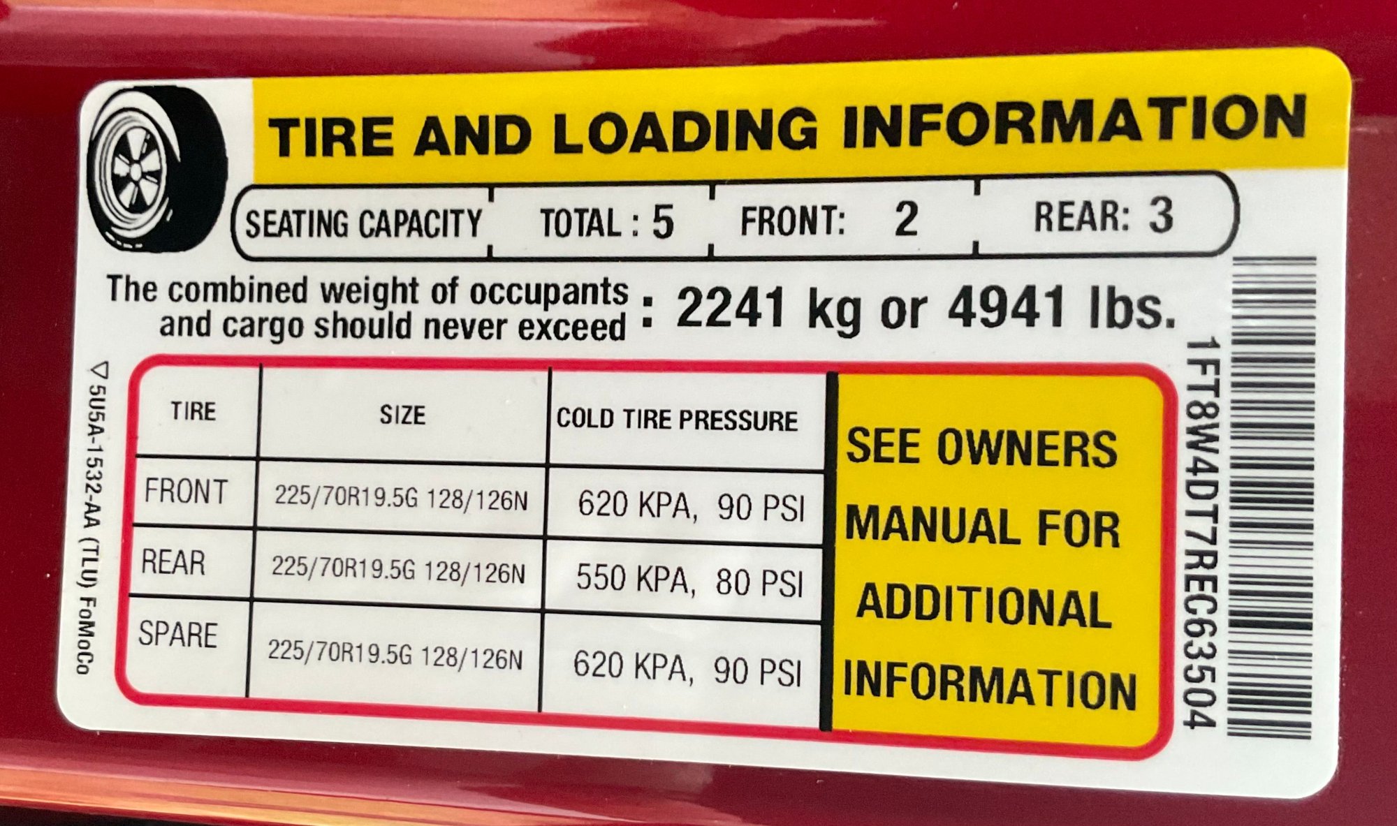 F450 weight tags - Page 2 - Ford Truck Enthusiasts Forums