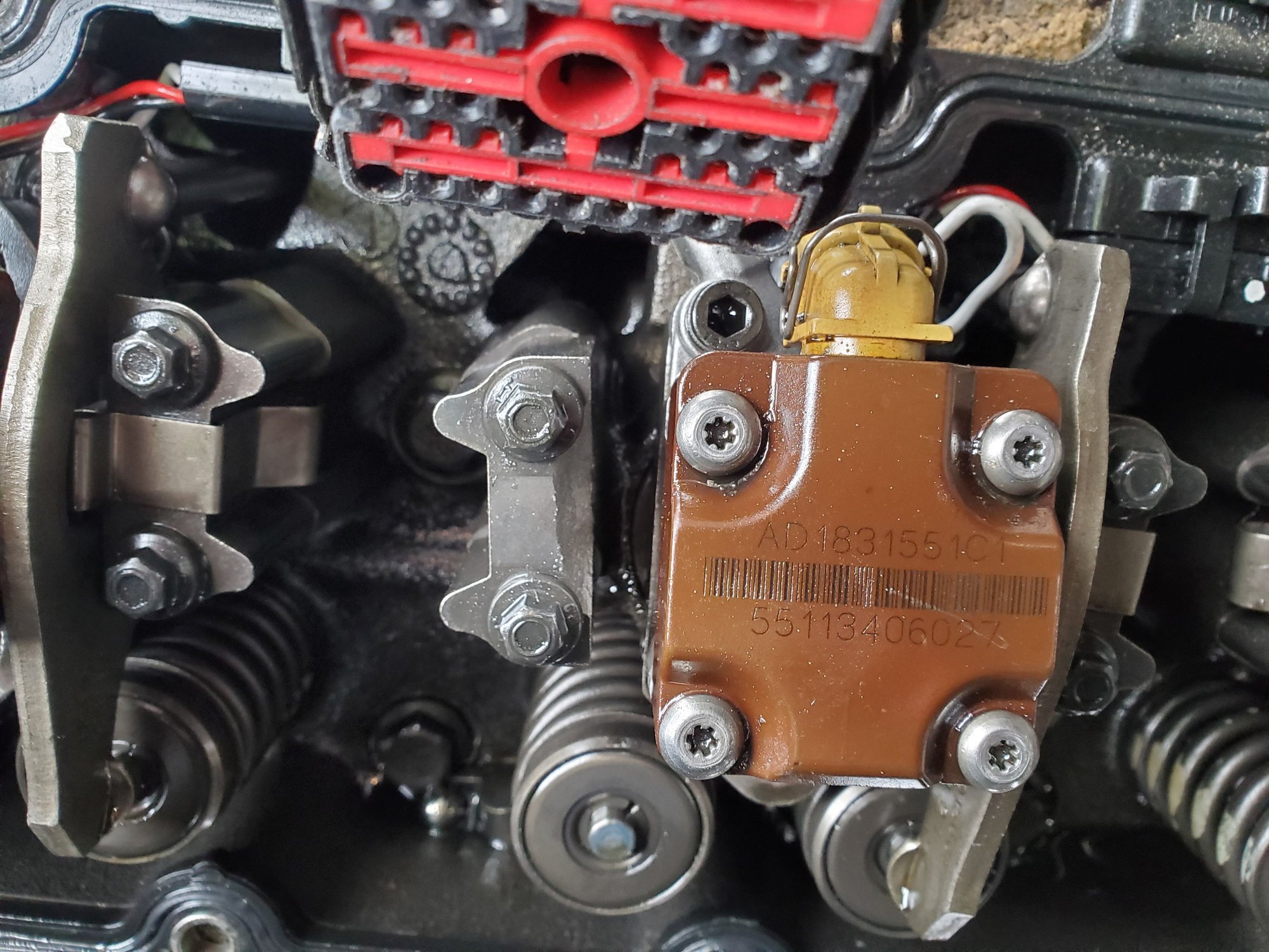 01 7.3 bent pushrods and broken rocker arm pedestal. - Ford Truck ...