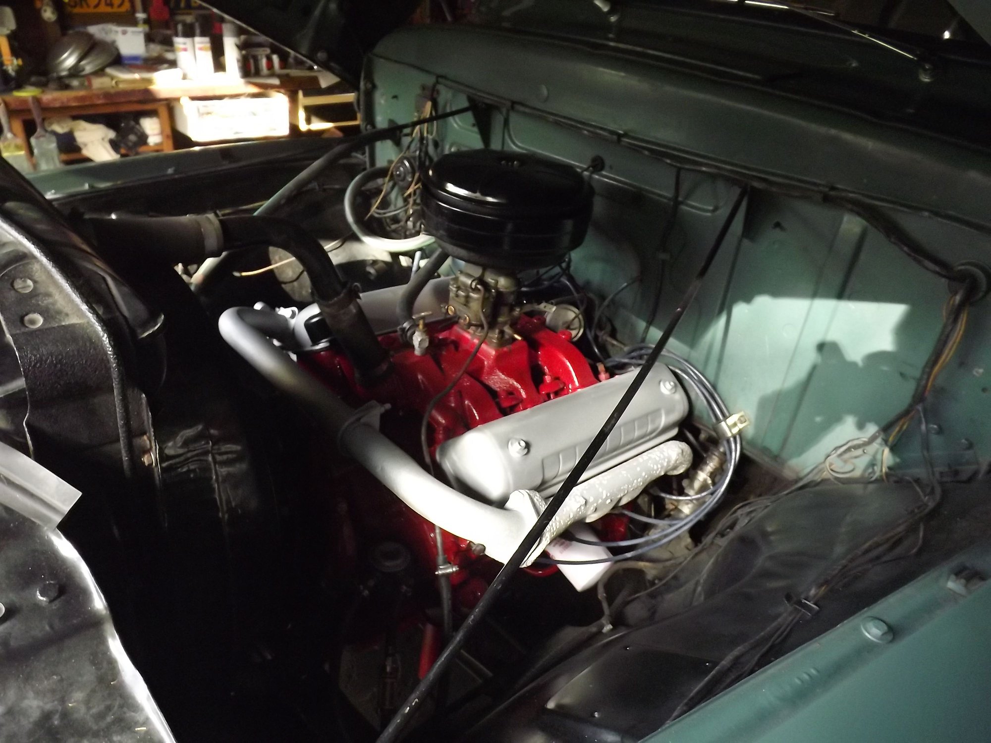 Finally here are pics of my painted 239 Y-Block! - Ford Truck ...