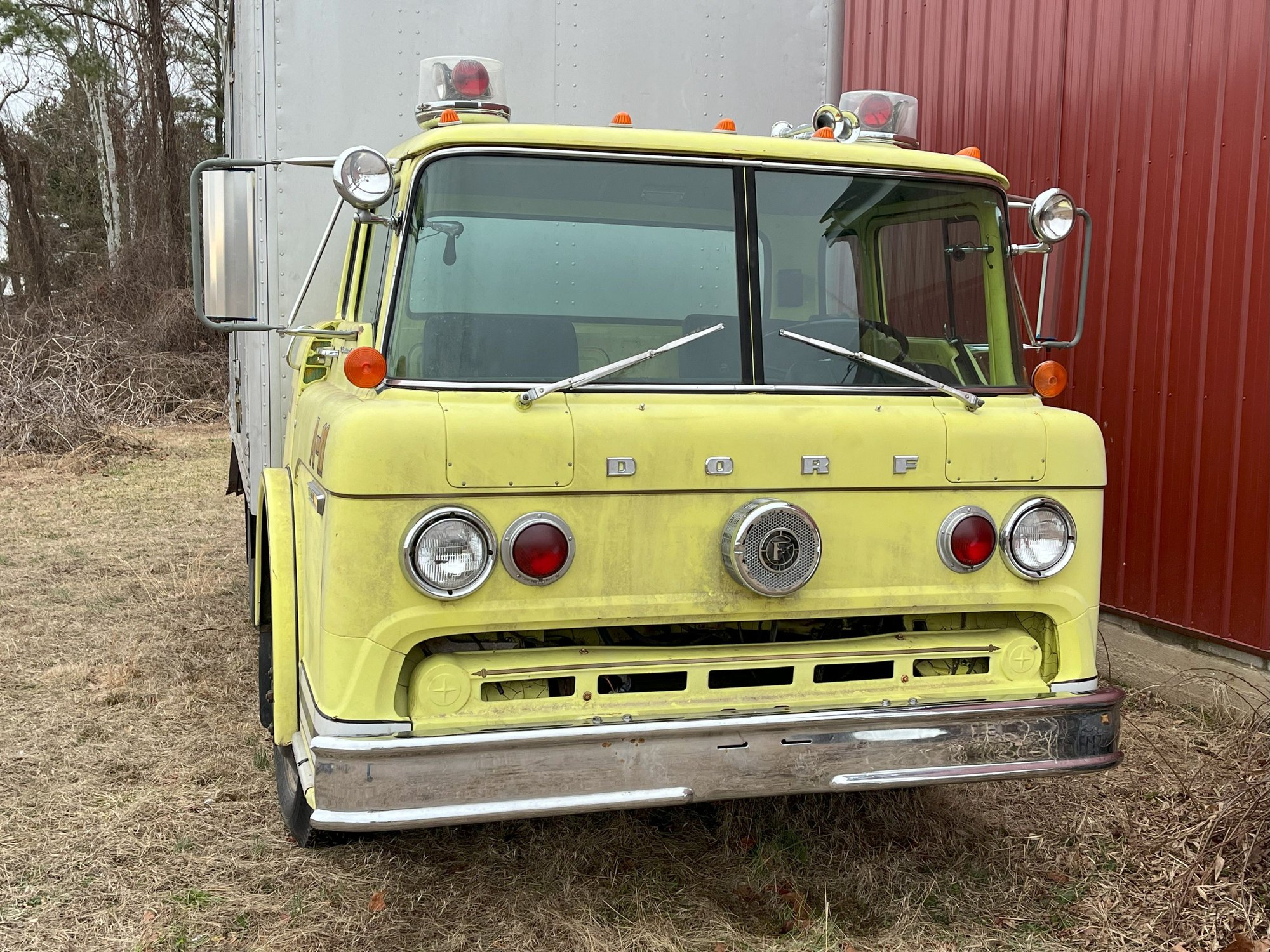 1975 Ford C600 box truck with fire truck cab swap - SOLD - Ford Truck ...