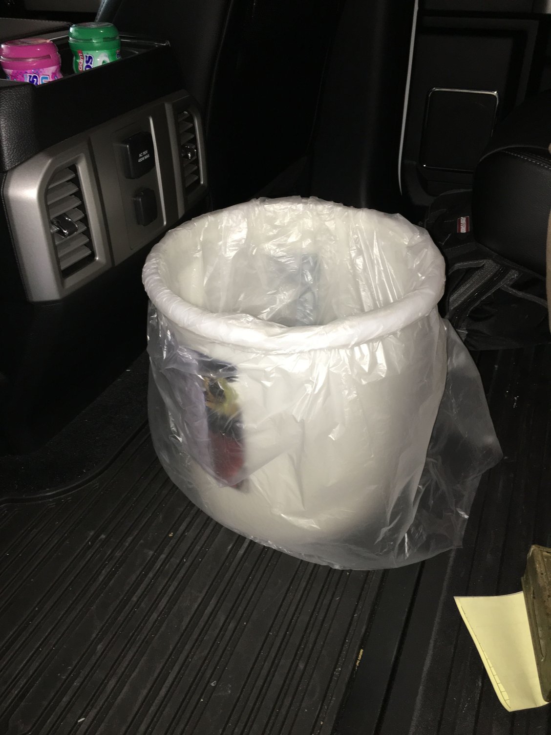 Trash Can in cab - What do you all do for one? - Ford Truck Enthusiasts ...