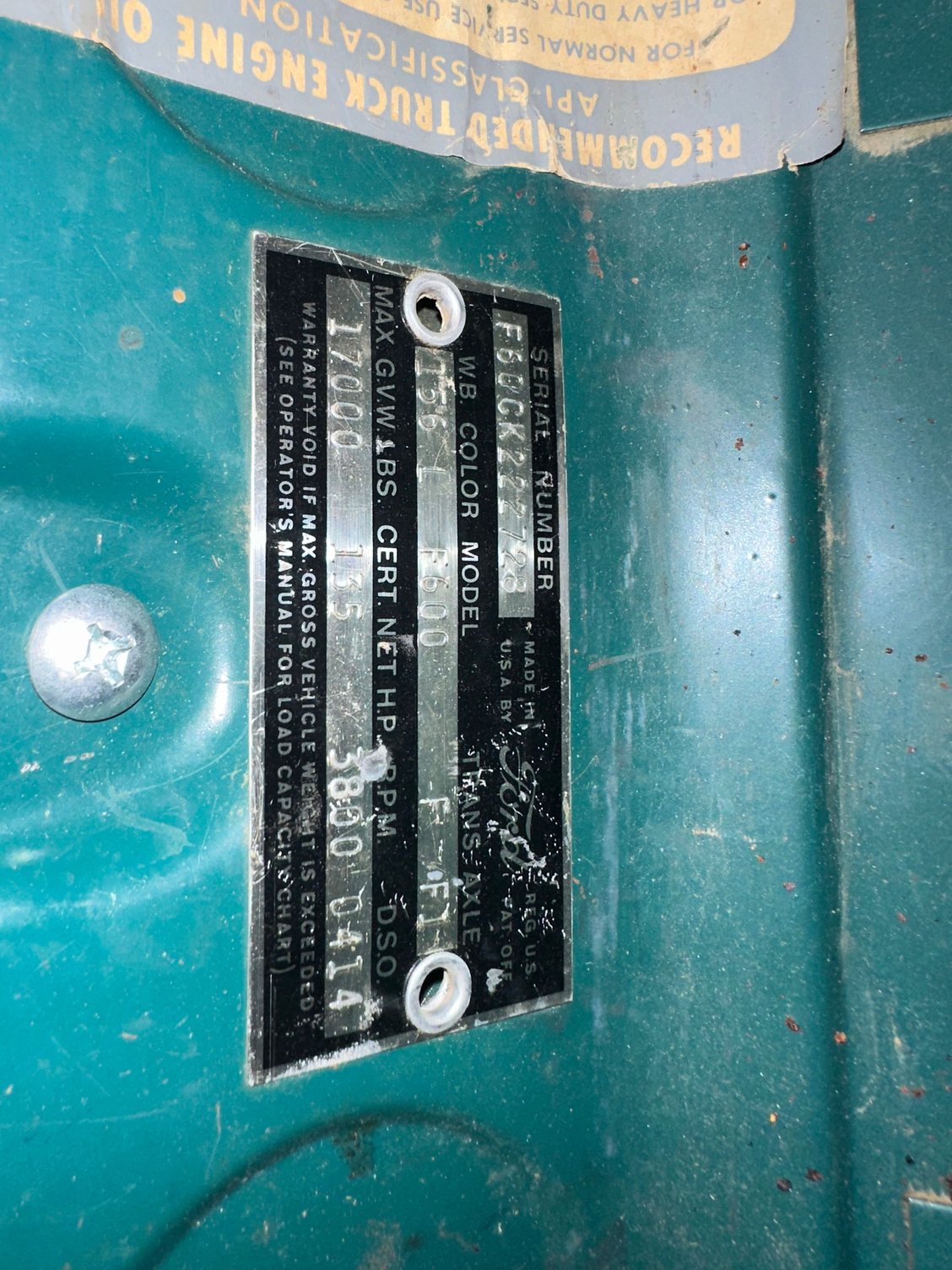 Vin decode help - Ford Truck Enthusiasts Forums