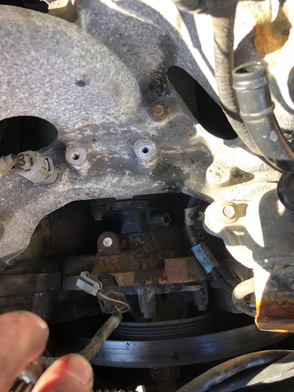 '97 F150, 4.6, Heater Hose Under Intake Bypass Clearance Issue - Ford ...