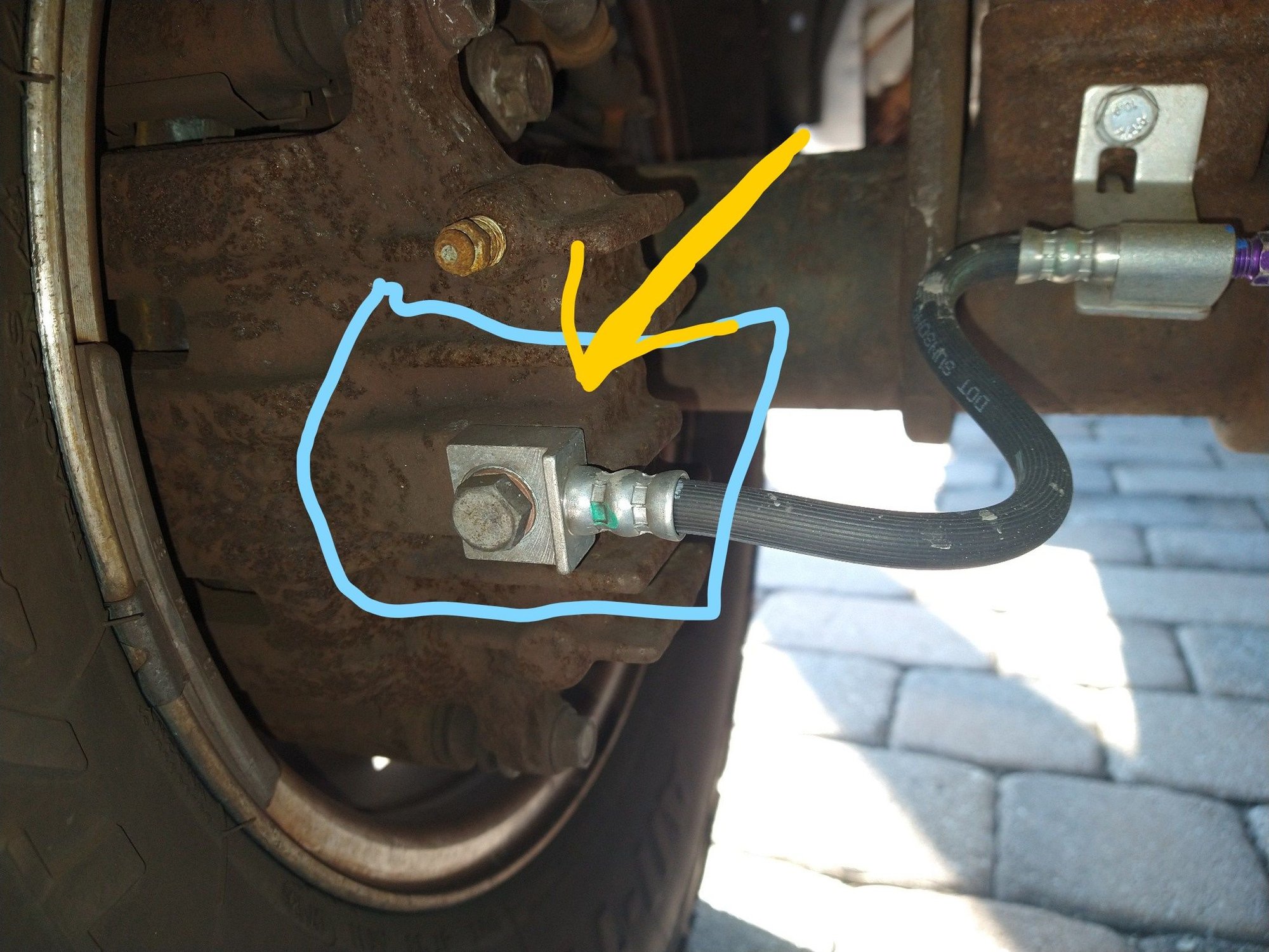 New Caliper/Flex Hose Issue. - Ford Truck Enthusiasts Forums