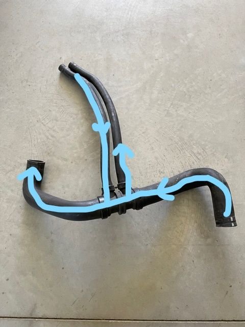 Lower Radiator Hose - Connections to Oil Cooler (V10)? - Ford Truck ...