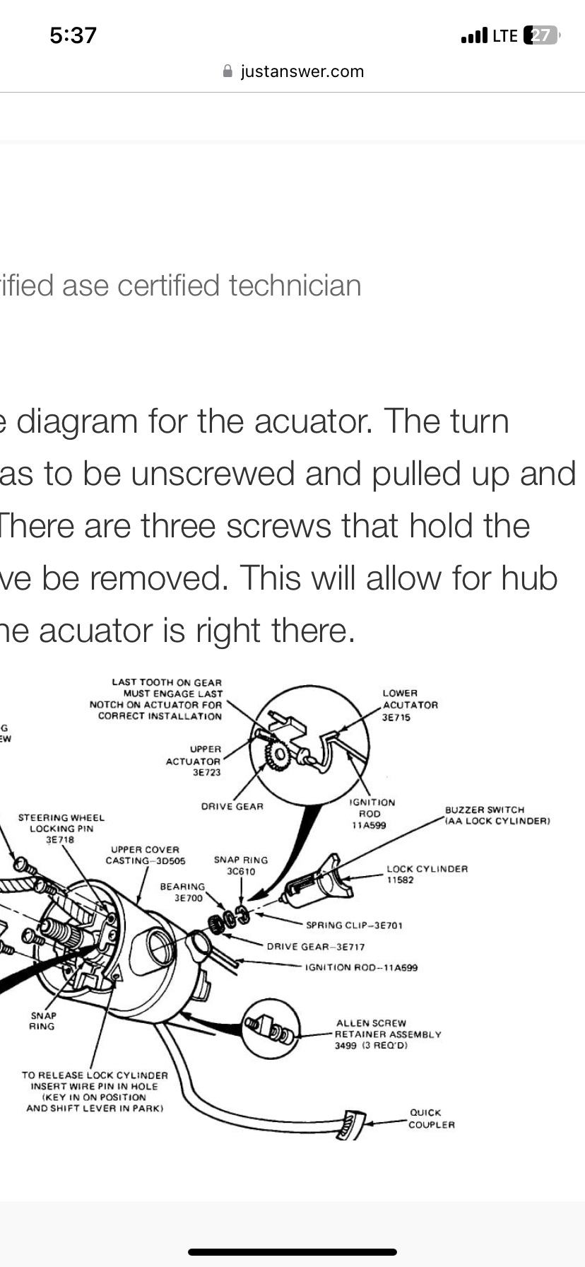 1989 f250 ignition key switch replacement. - Ford Truck Enthusiasts Forums