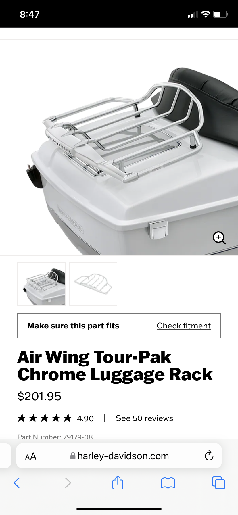 NIB air wing rack | Road Glide