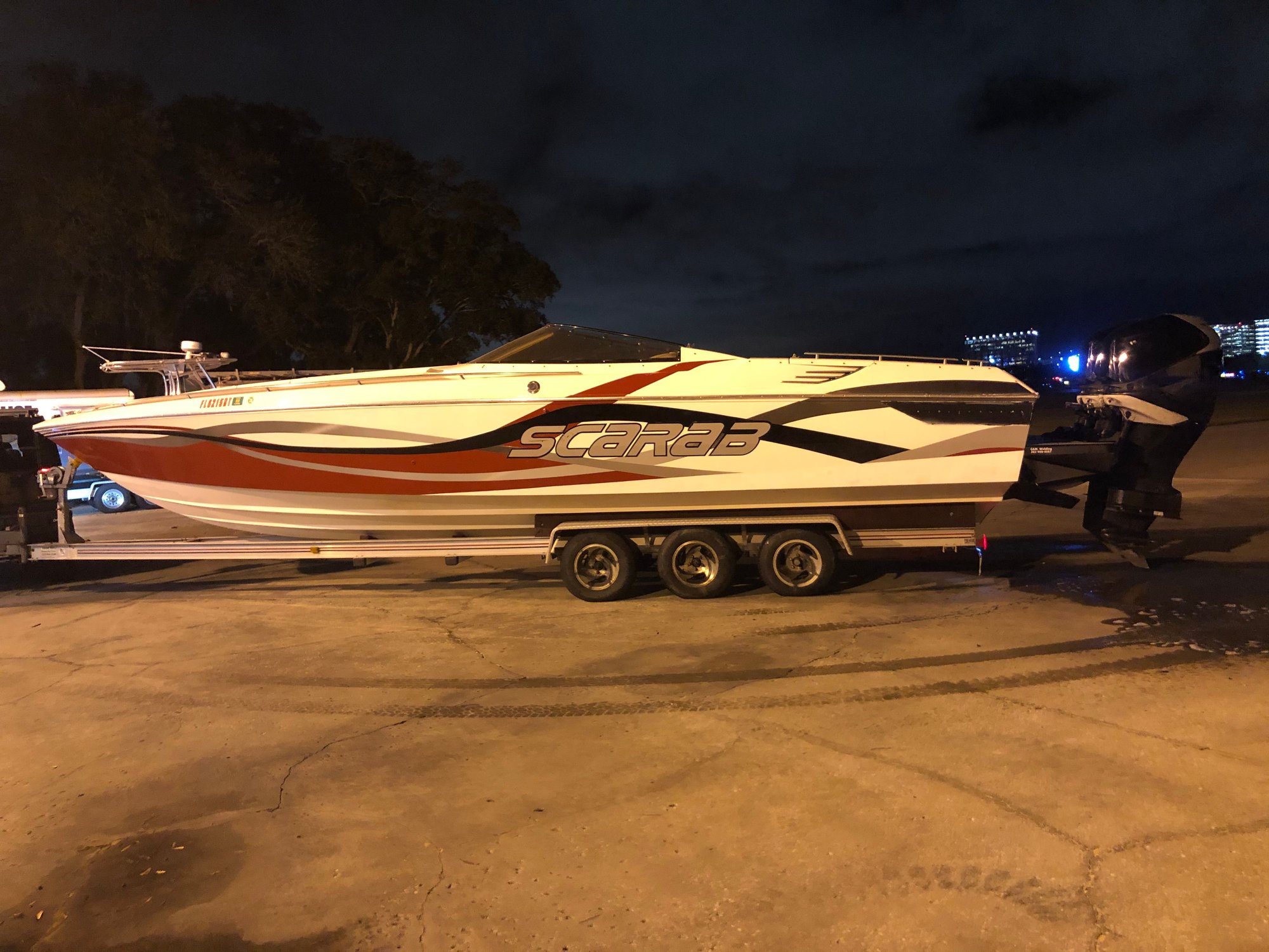 Scarab excel 31 new transom and OB conversion - Page 4 - Offshoreonly.com