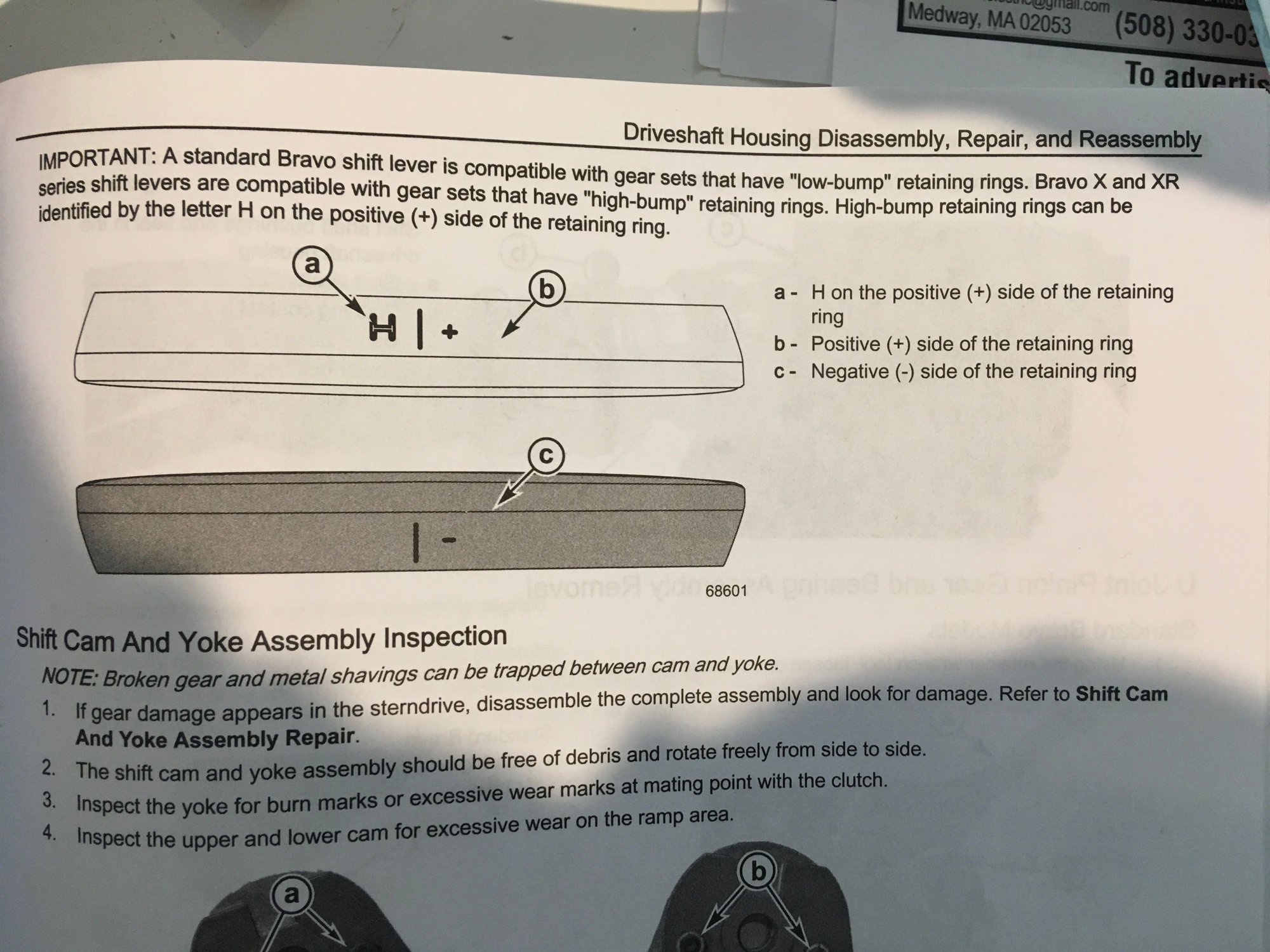 Bravo 3 High Bump Gear Set with Low Bump Shifter Arm - Page 2 ...