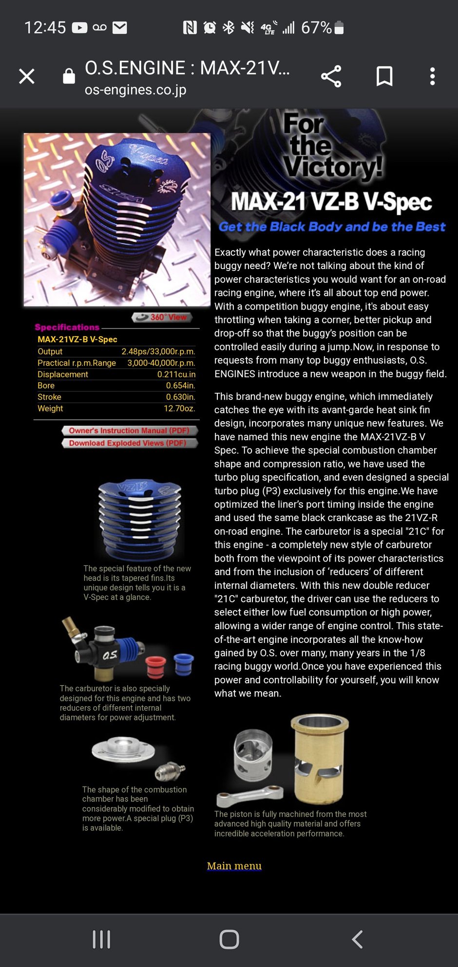 NEW LOSI 454 NITRO/ NEW OS MAX-21 VZB V-SPEC - R/C Tech Forums