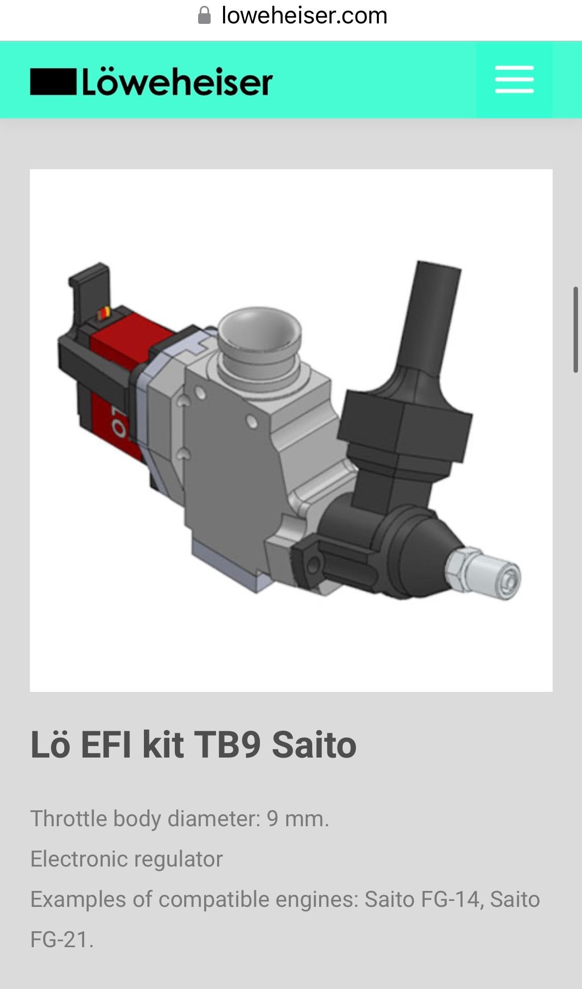 EFI Throttle Body Data for Small RC Engines - RCU Forums