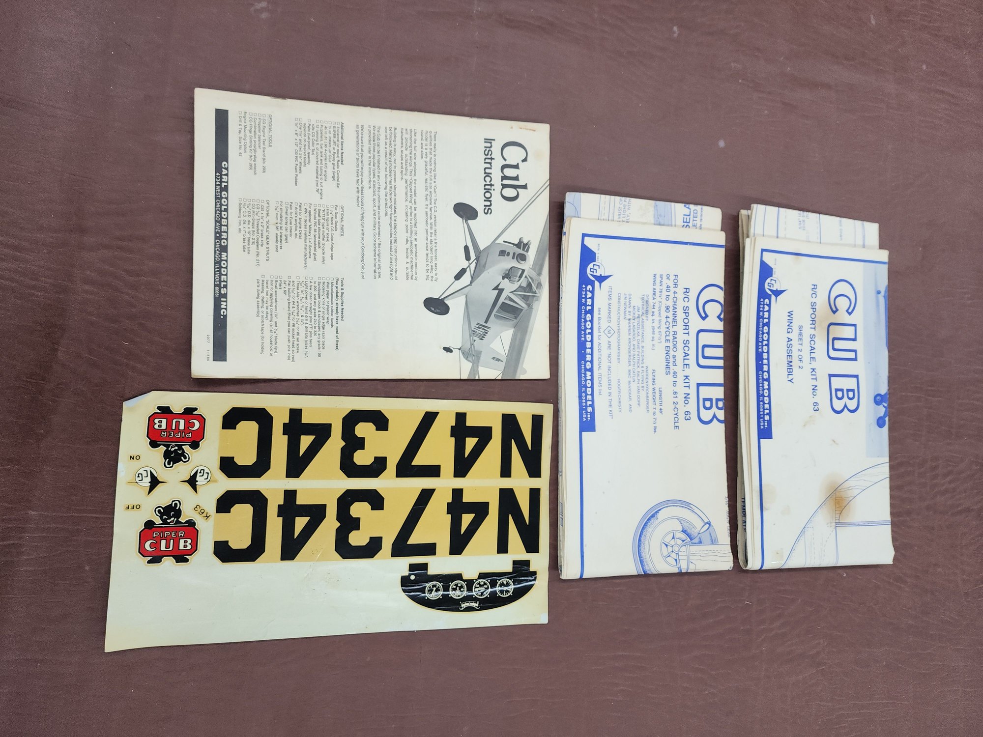 Carl Goldberg No. 63 Cub Plans, Build Guide, Decals - RCU Forums