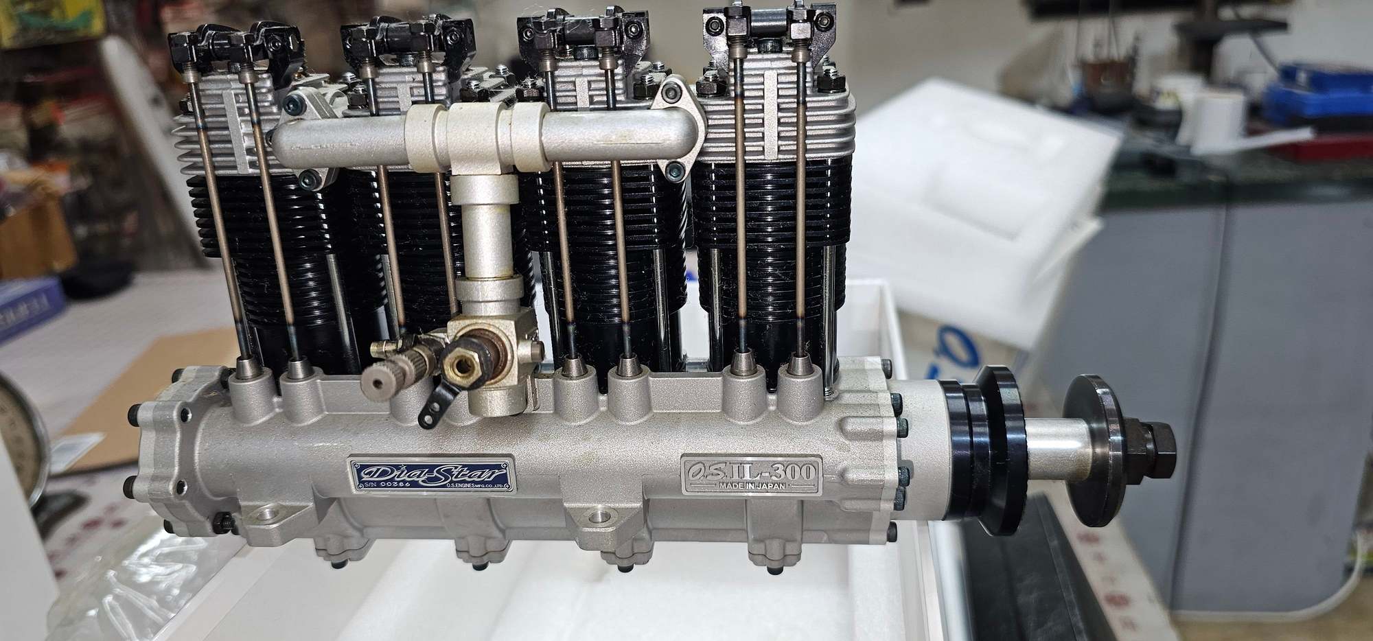 O.S. IL300 dia-star inline 4 cyl with collector exhaust - RCU Forums