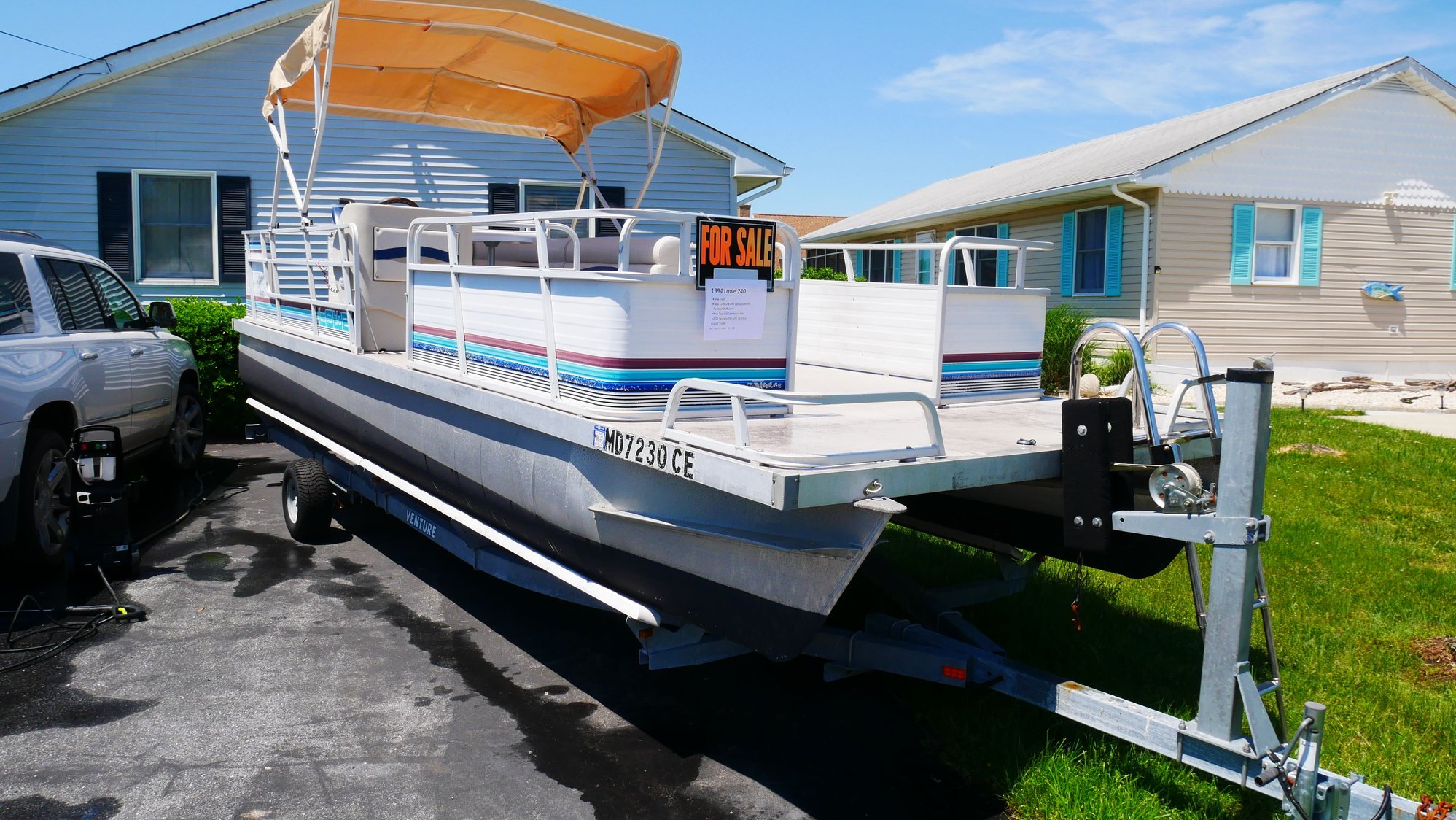24 foot Lowe Pontoon Boat, new 90 hp yamaha 11k - The Hull Truth ...