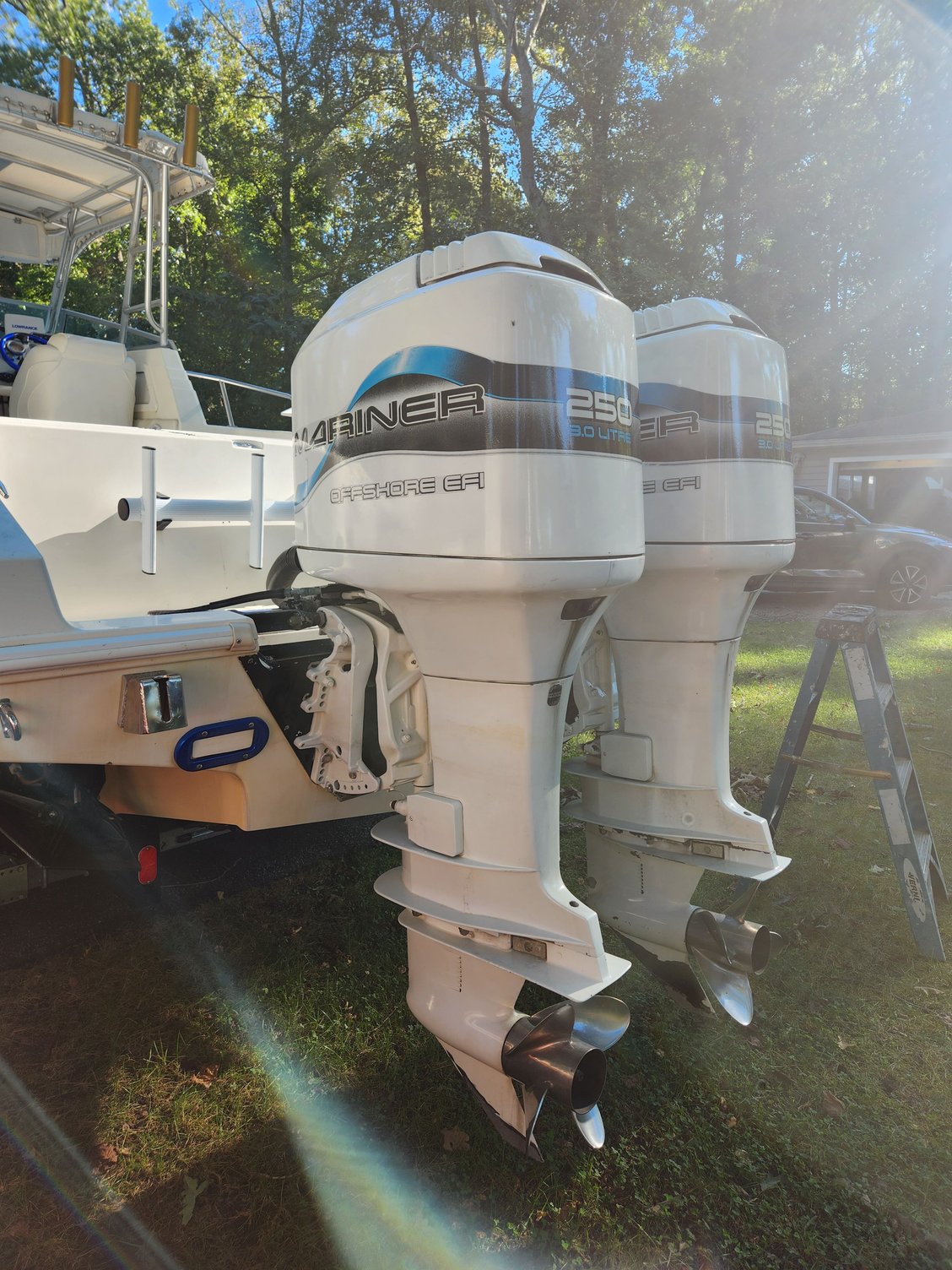 F/S 1997 Mariner 250 EFI outboard pair - $6,000 Make Offer - The Hull ...